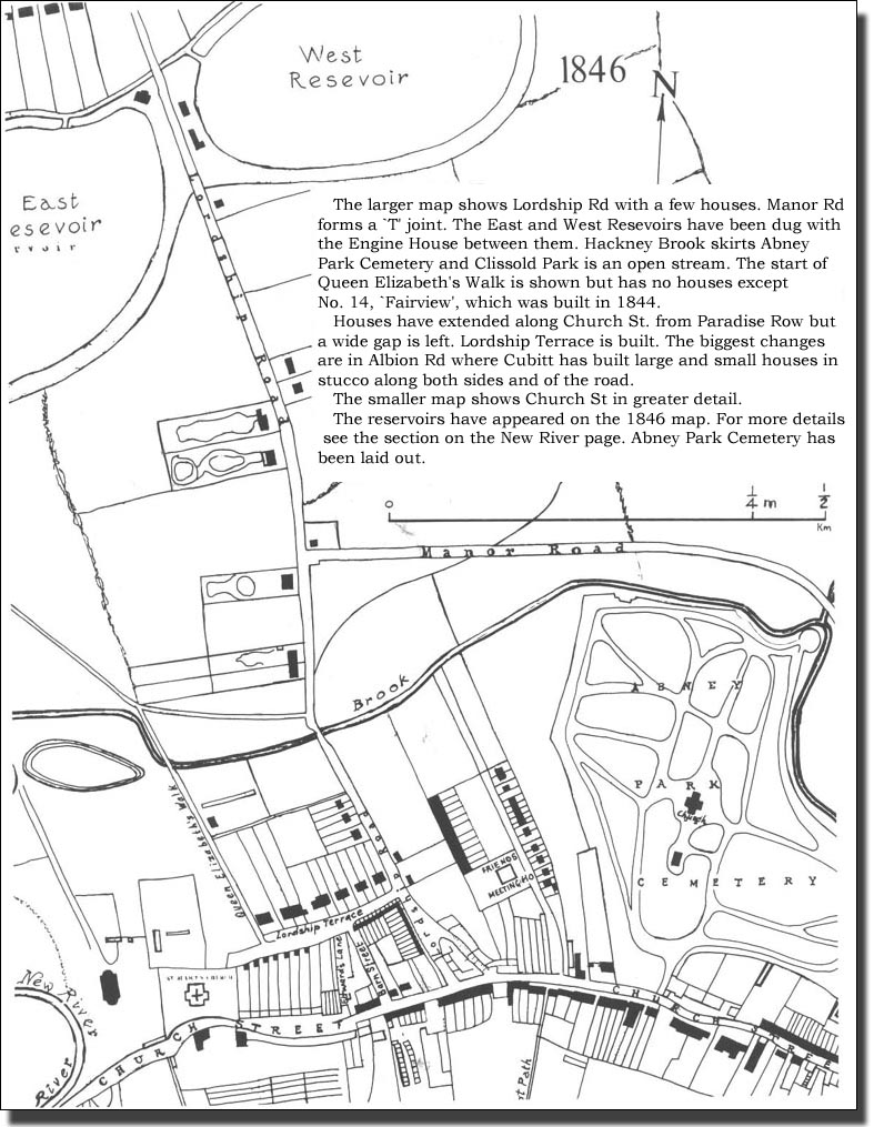 1846 Parish Map of St Mary, Stoke Newington