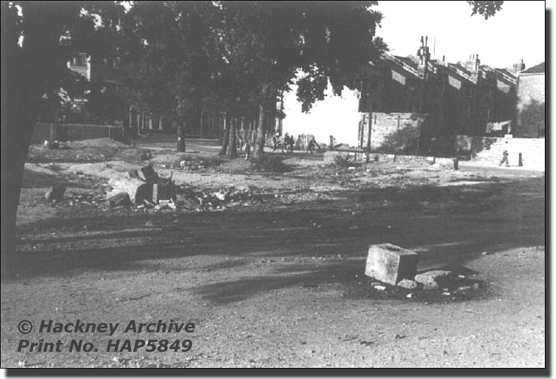 Bomb sites in the Poets Roads 1939-45