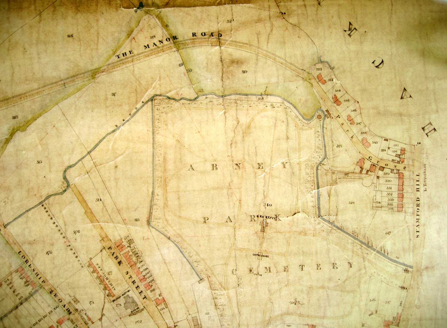 1846 Tithe Map of Manor Road